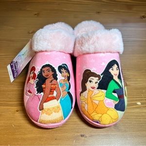 Disney | Shoes | Disney Princess Pink Big Gurls Slipon Slippers Nwt ...
